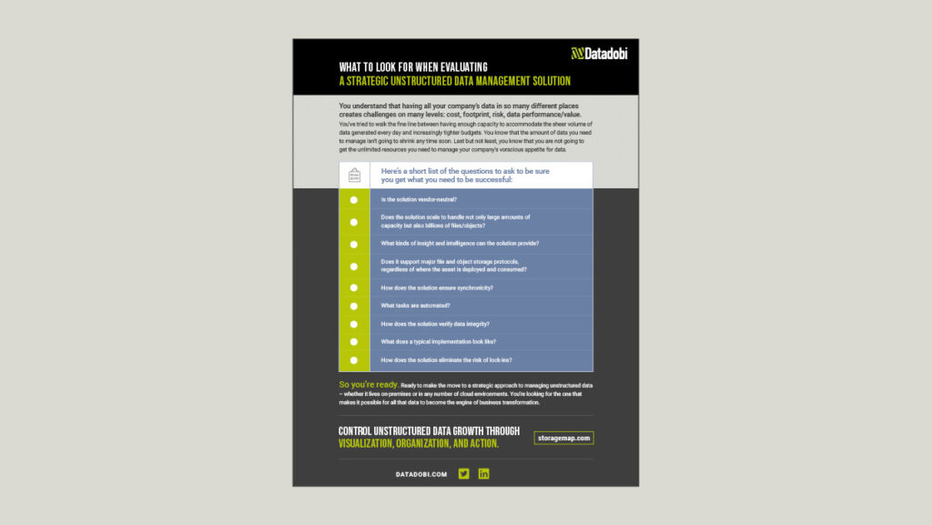 Unstructured Data Management Resources | Datadobi